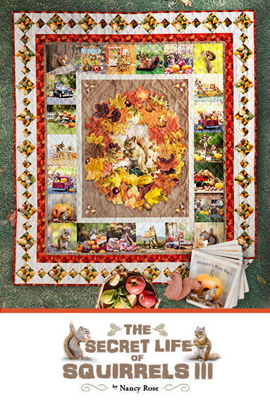 Clothworks - The Secret Life of Squirrels III – Quiltex