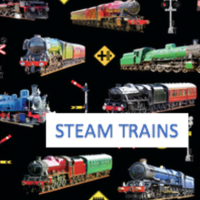 KK Fabrics - Steam Trains – Quiltex